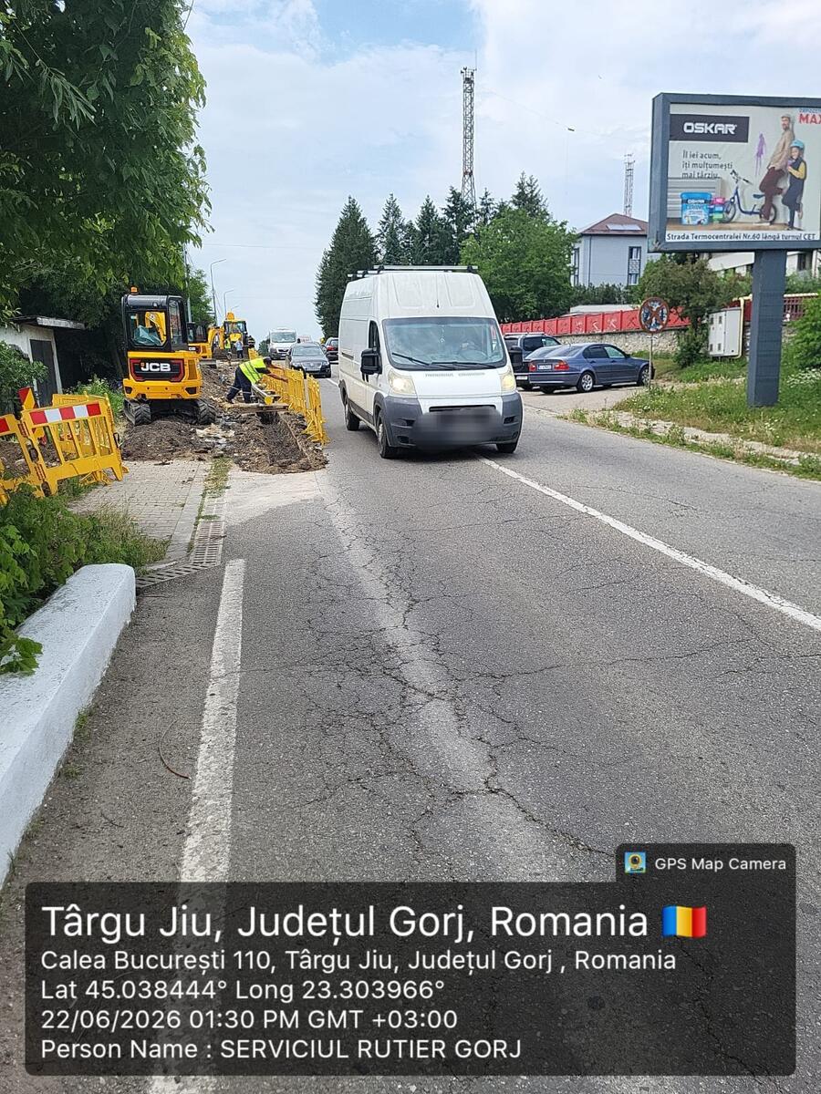 Târgu Jiu: Constructor amendat de polițiști